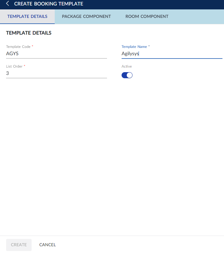 Booking Template