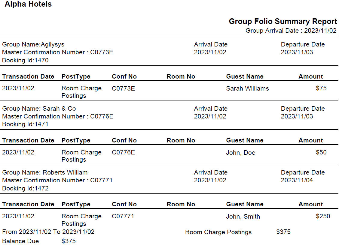 Group Folio
