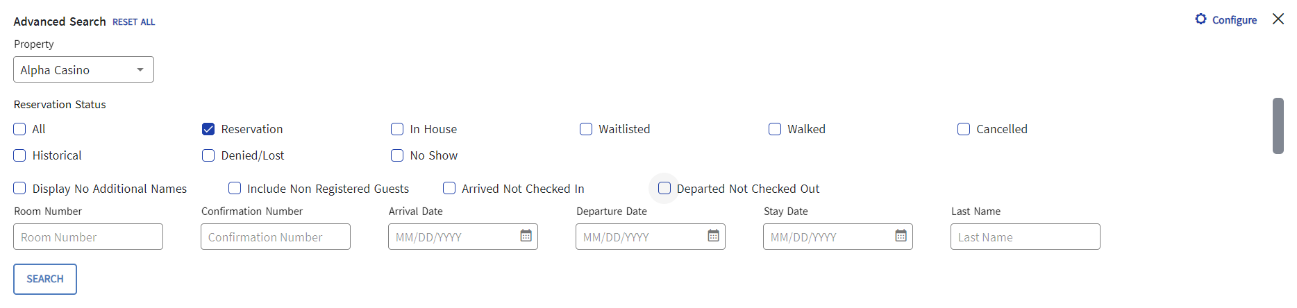 Searching for Reservations
